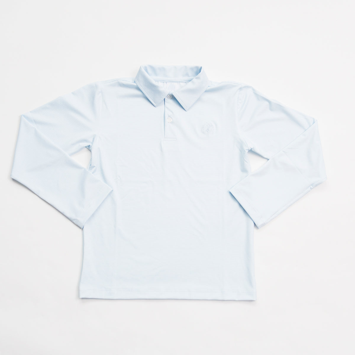 Gregory Polo: Light Blue Tiny Stripe, Sample Size 7 – WILLOW